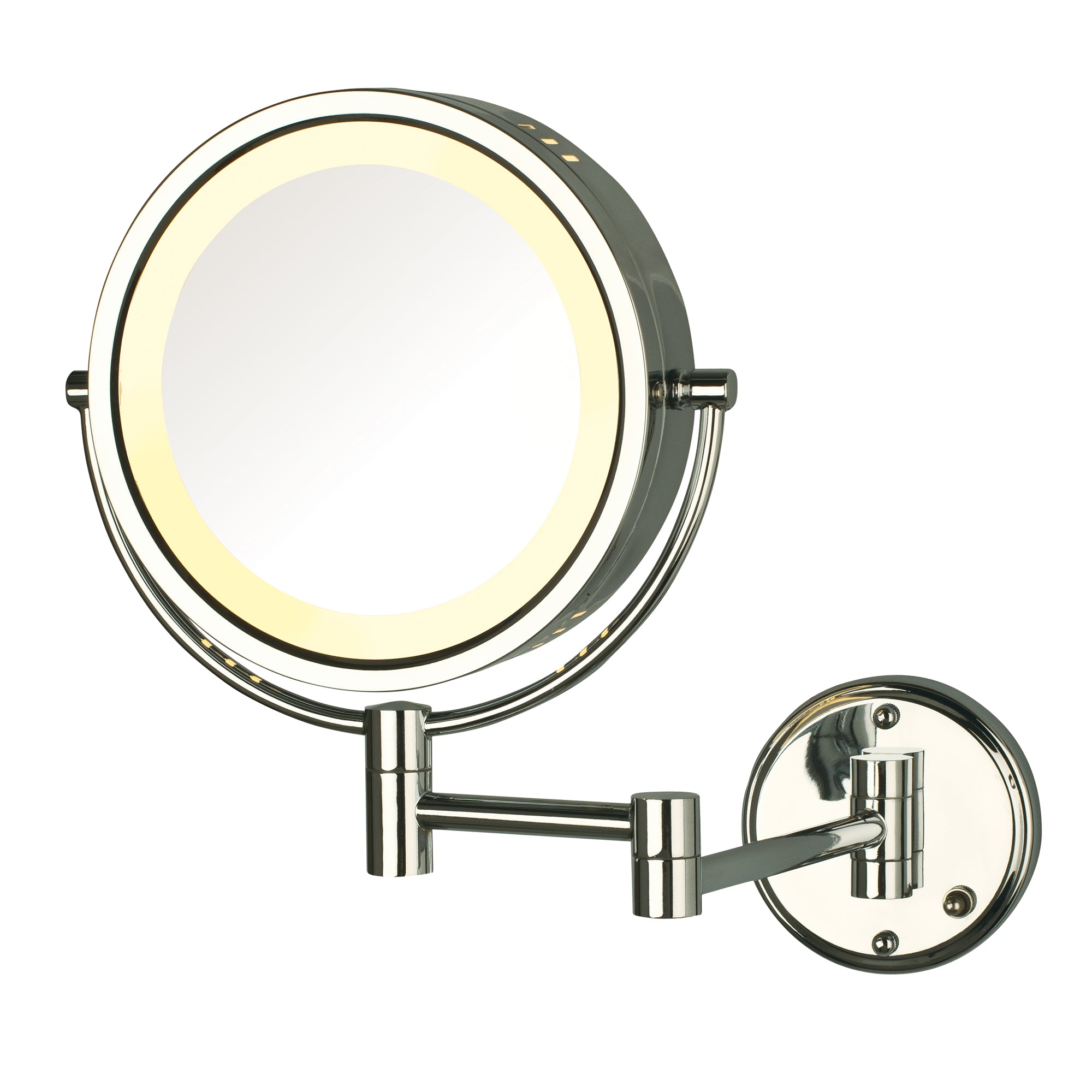 8.5" 8X-1X Lighted Wall Mount Mirror HL75 – Jerdon Style