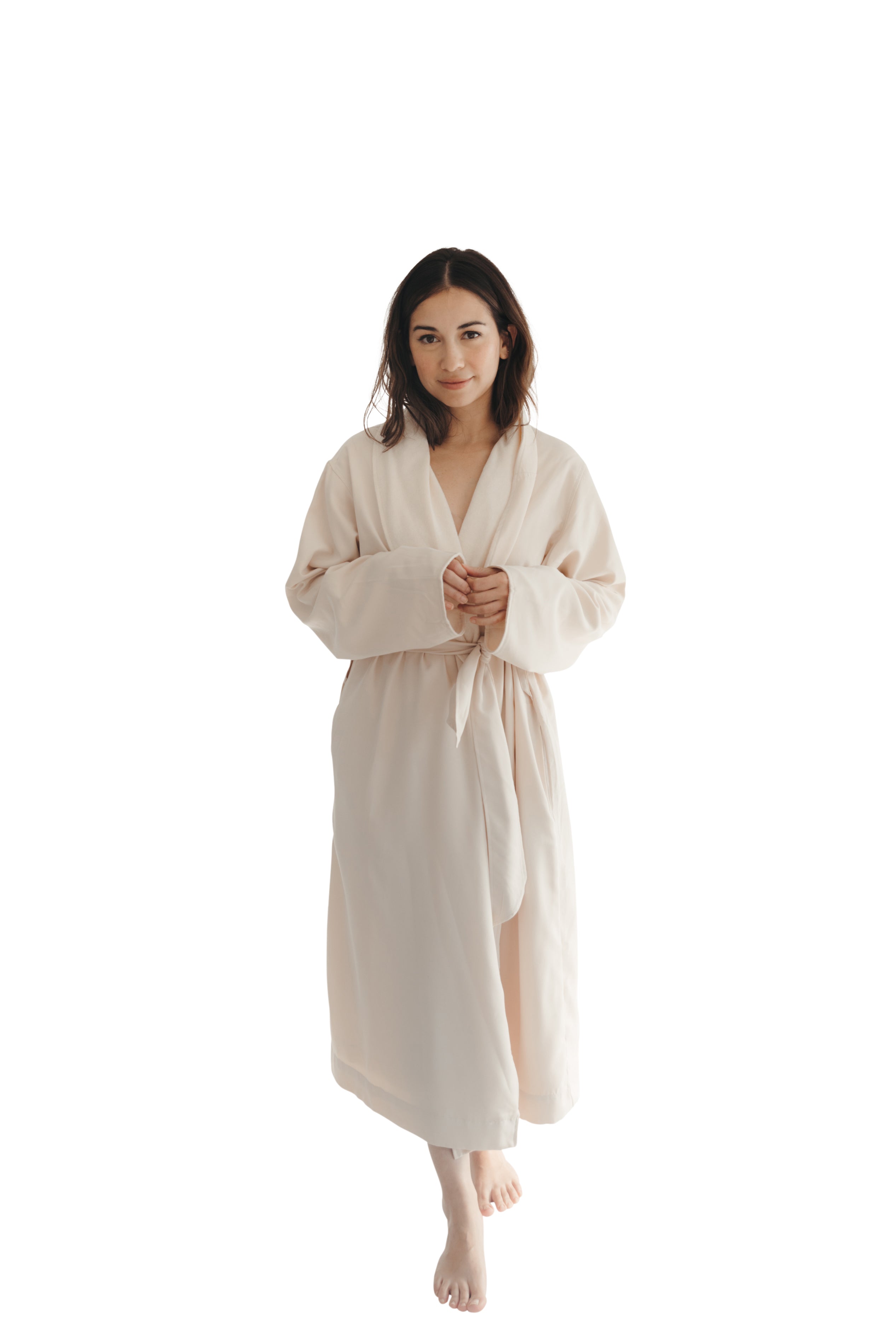 Natural Twill Double Layer Robe – Jerdon Style